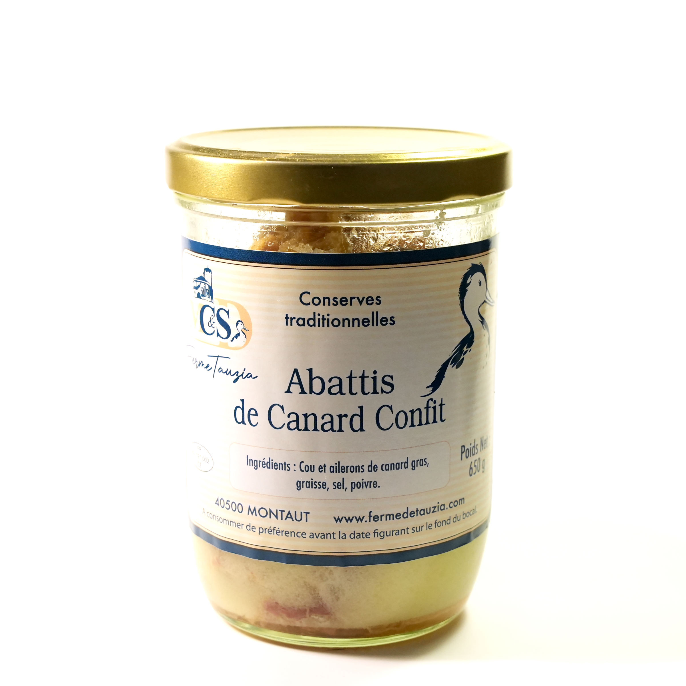 Bocal abattis de canard des Landes - Direct Producteur